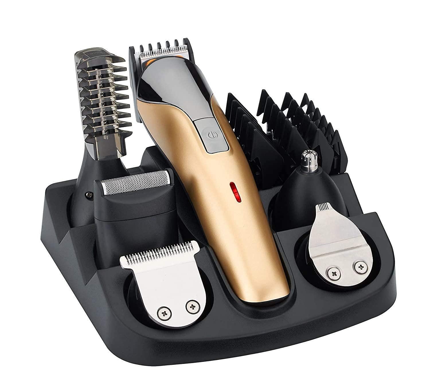 YUNAI Hair Clipper Beard Trimmer Kit for Men, Cordless Shaver Razor Beard & Mustache Trimmer Rechargeable Men Haircut Grooming Kit