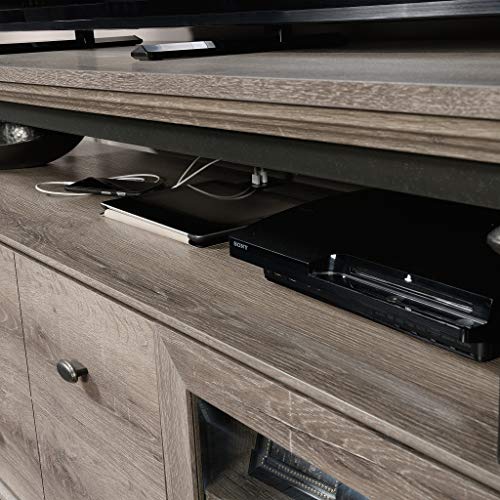 Sauder Canal Street Entertainment Credenza, For TV's up to 60", Northern Oak Finish