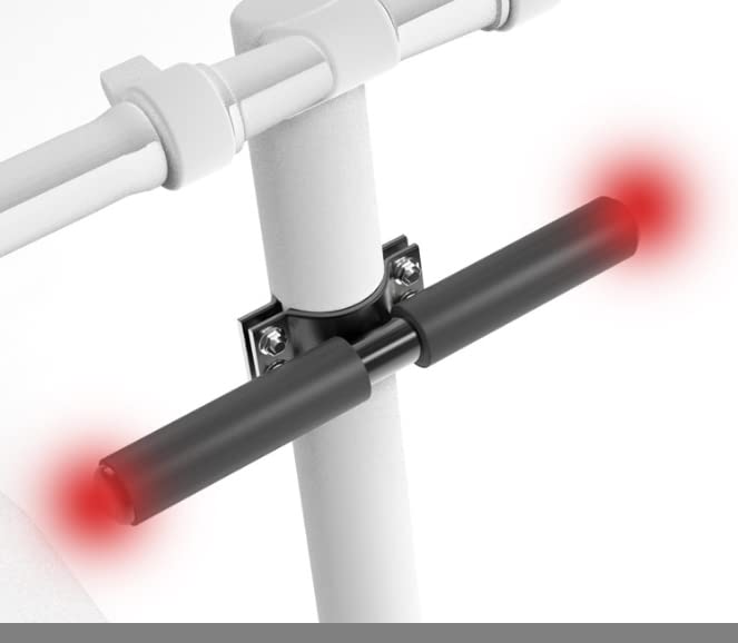 WELLSTRONG Kid Safe Handle Adjustable Grips Bar with Warning Light Replacement for Xiaomi Mijia M365 Electric Scooter Children's Handrail（Black）