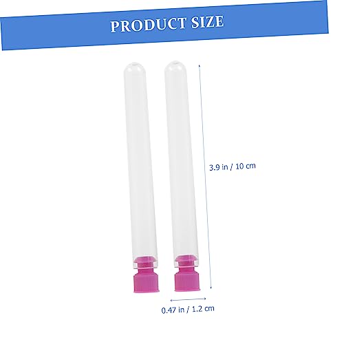 SEWACC 60pcs Hand Sewing Needle Storage Bottle Sewing Needle Box Plastic Needle case Plastic containers Sewing Table with Storage Plastic Sewing Embroidery Supply Needles Holder Small