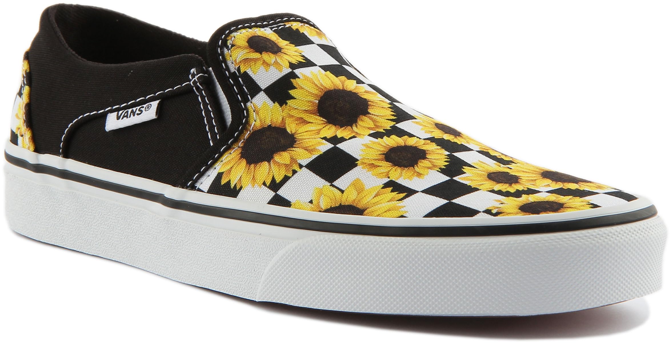 Vans Women's Low-Top Trainers Sneaker, Sunflower Checker Multi White, 7.5
