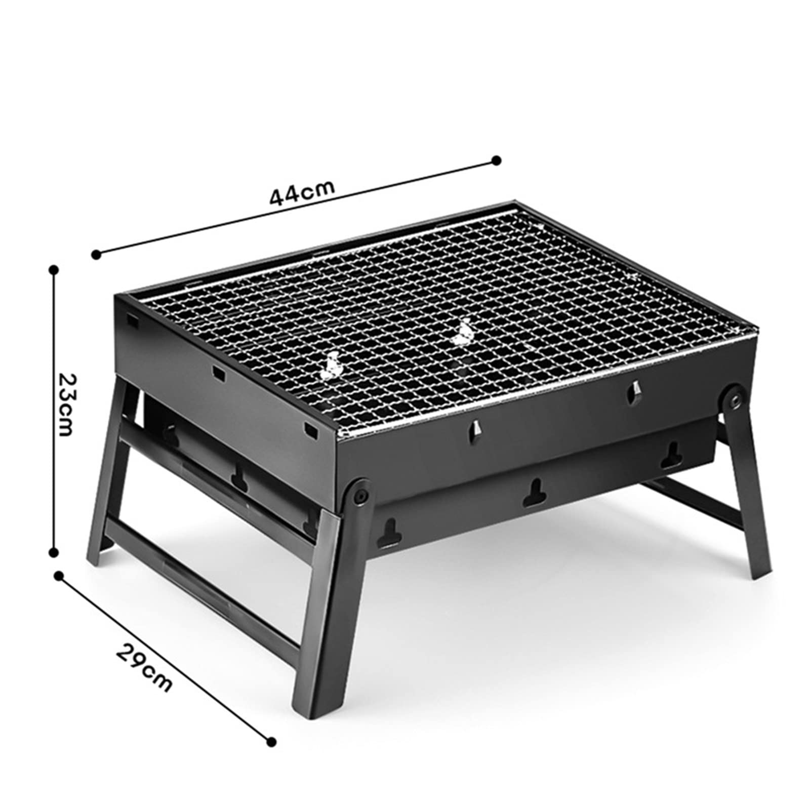 TBMAKE Grills Thicken Foldable Portable BBQ Grill Patio Barbecue Grill Stove Outdoor Camping Picnic Barbecue Compact Charcoal Barbecue BBQ