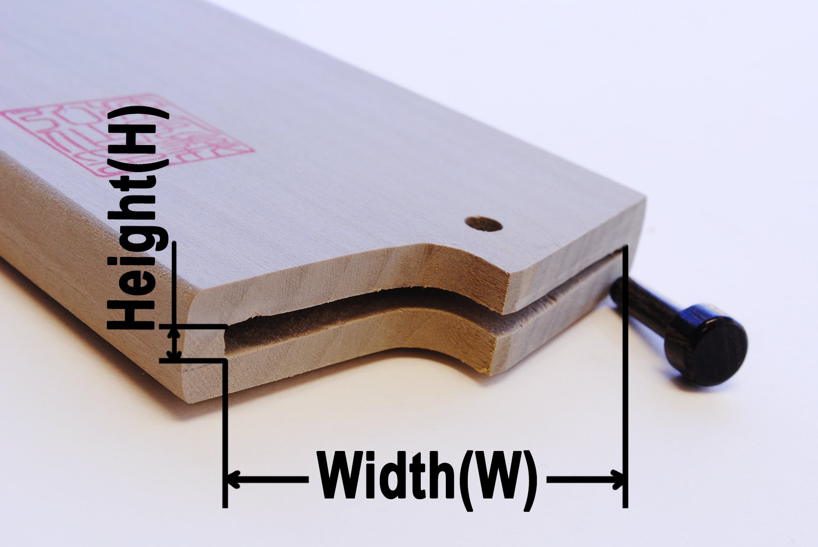 Yoshihiro Natural Magnolia Wood Saya Cover Blade Protector for Petty 150mm