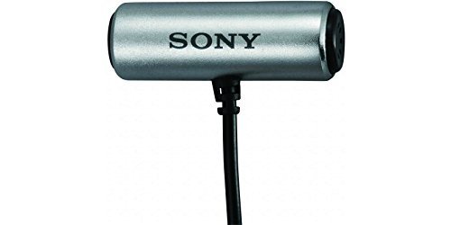 Sony ECMCS3 Clip Style Omnidirectional Stereo Microphone, Silver,Wired