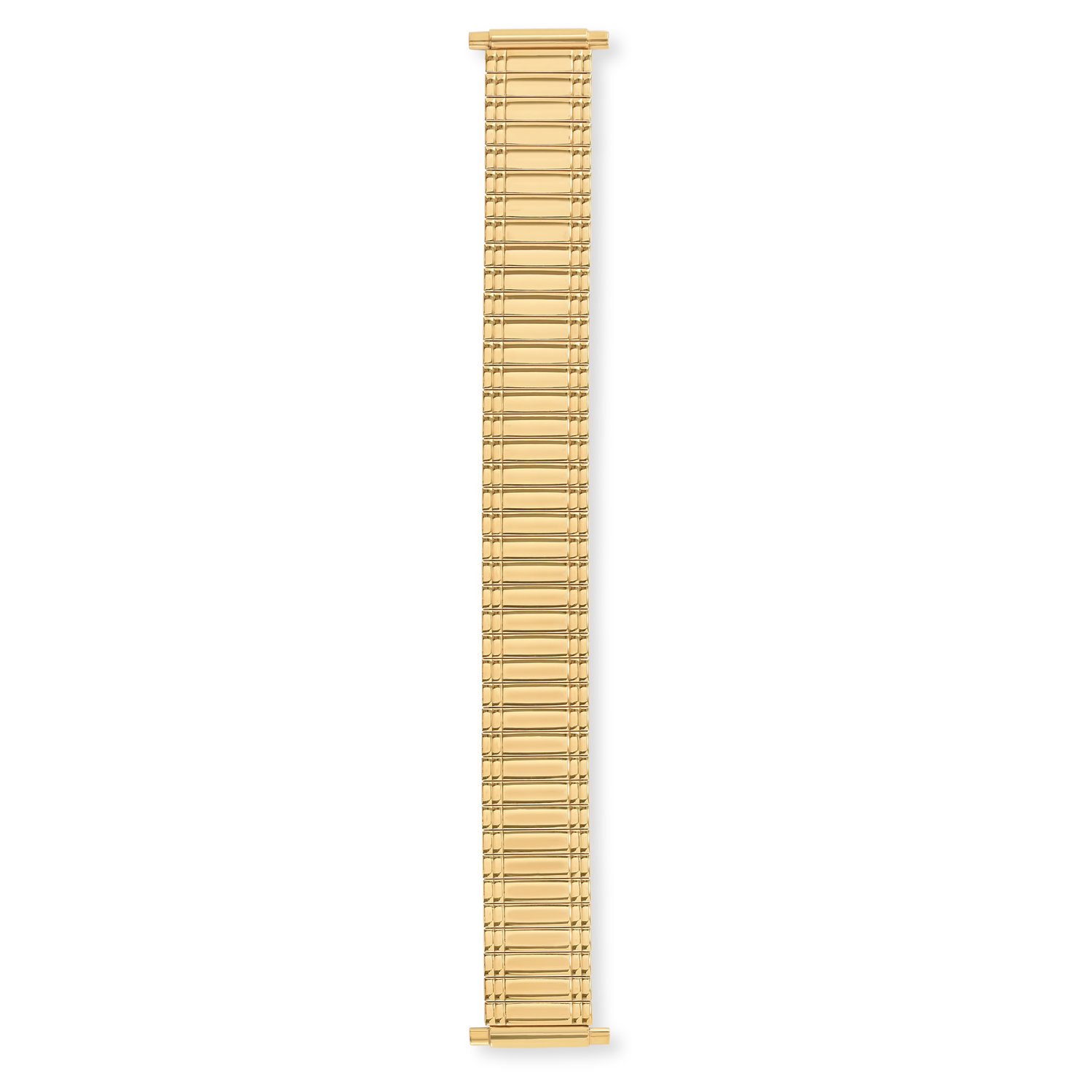 Speidel Men’s Stainless Steel Comfortable Stretch Watch Band, Gold Tone Replacement Strap, 16-22mm, Straight End with No Clasp