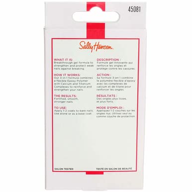 Sally Hansen Triple Strong Strengthener Clear 0.45 Ounce (13.3ml) (3 Pack)