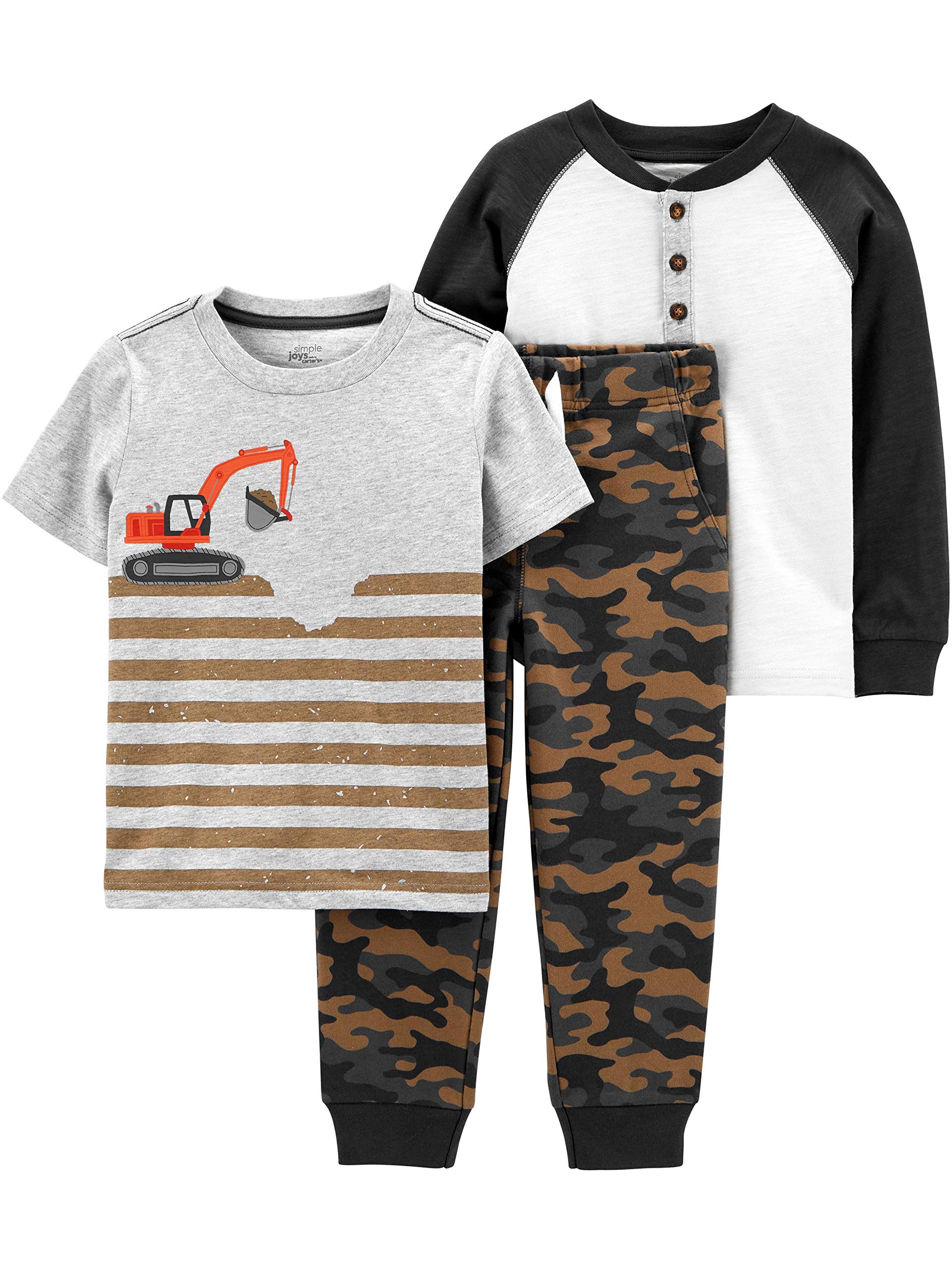 Simple Joys by Carter's Baby and Toddler Boys' 3-Piece Playwear Set
