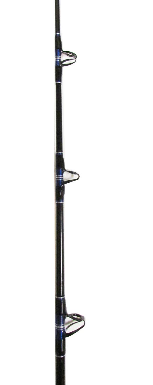 Xcaliber Marine Set of 4 Inshore Series 6' 30-50 lb Saltwater Boat RODS (Blue and Silver Trim)