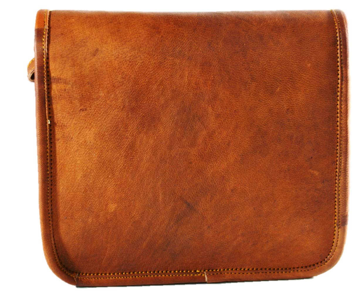 Women Vintage Style Genuine Brown Leather Cross body Shoulder Bag Handmade Purse (9 x 11, Brown)