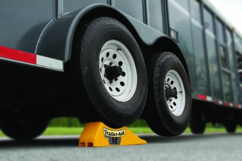 Trailer Aid Camco Tandem Tire Changing Ramp with 4.5-Inch Lift, Yellow (21000)