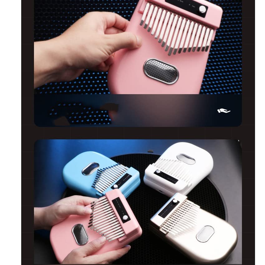 WSSBK Electronic Smart Kalimba Thumb Piano Kalimba Thumb Piano 17-Note Finger Piano Portable Musical Instrument (Color : D, Size : 17 Tones)