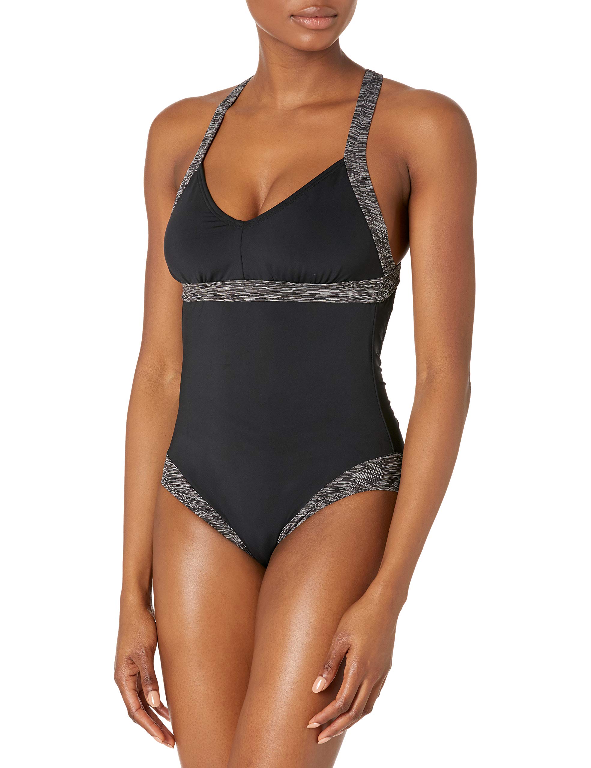 TYR Sport Sonoma V-Neck 1 Piece, Black, Small
