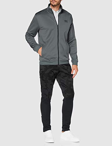 Under Armour Men's Sportstyle Tricot Jacket , Pitch Gray (012)/Black, XX-Large
