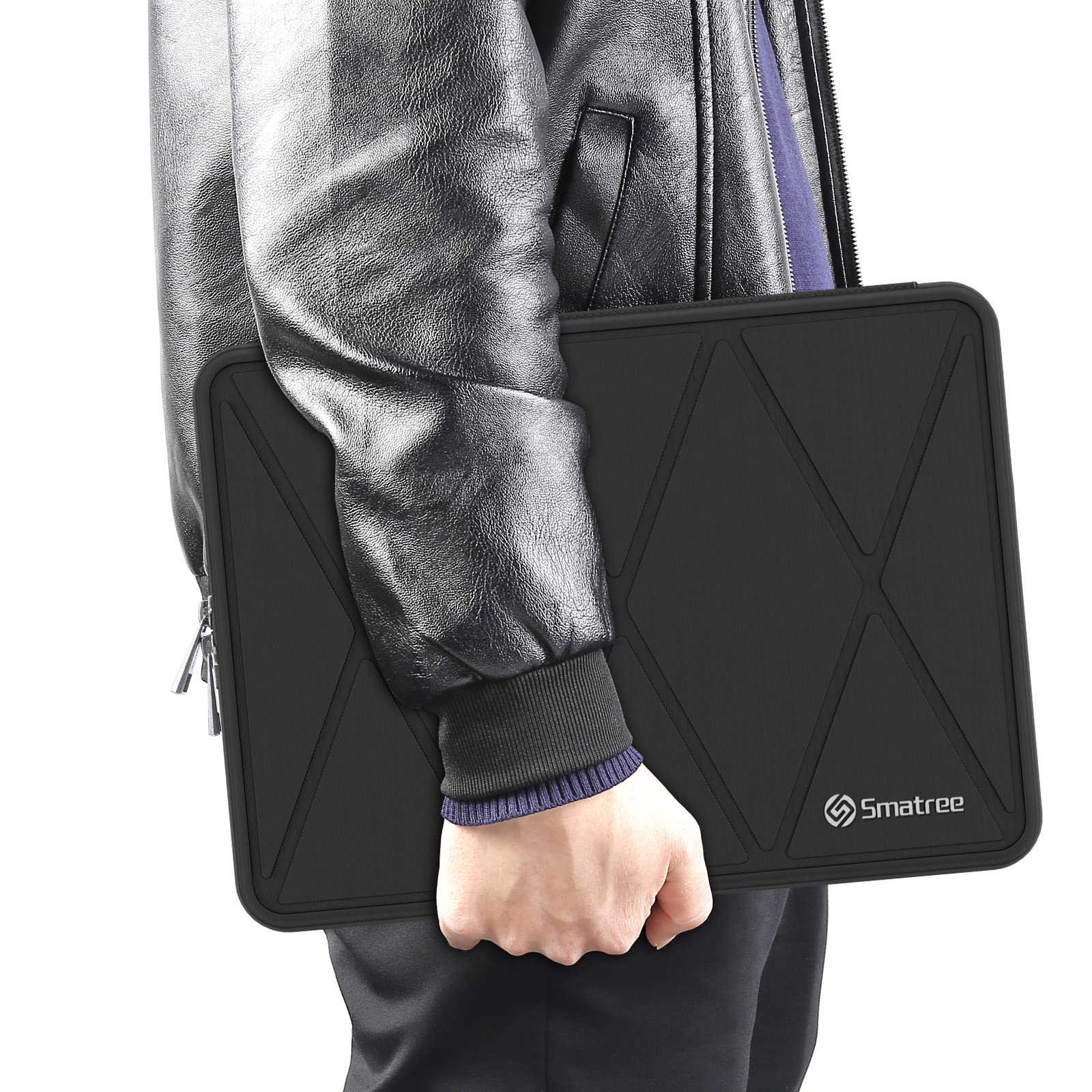 Smatree 17inch Hard Laptop Sleeve Case, Custom Fit for Alienware M17 R4/R3, ASUS ROG Strix Scar 17, Anti-Shock, Water-Resistant, Diamond Pattern