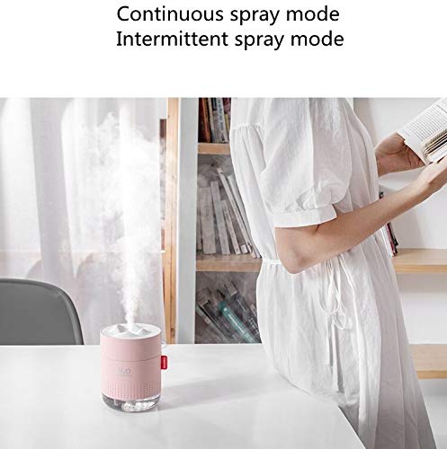 Snow Mountain H2O USB Humidifier - Pink Cool Mist Office Home Kitchen Table Small Cute