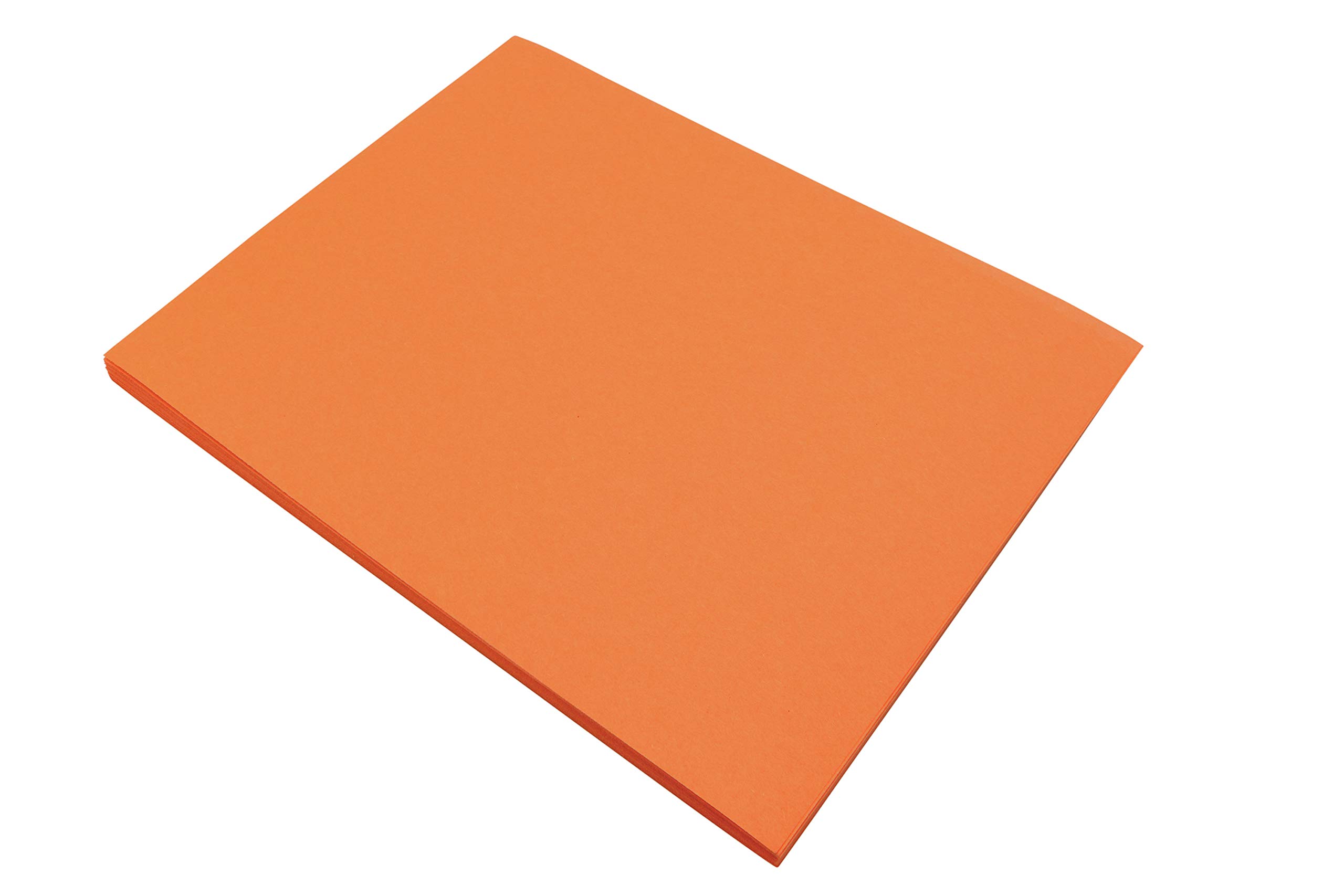 SunWorks Heavyweight Construction Paper, 9 x 12 Inches, Yellow Orange, Pack of 50