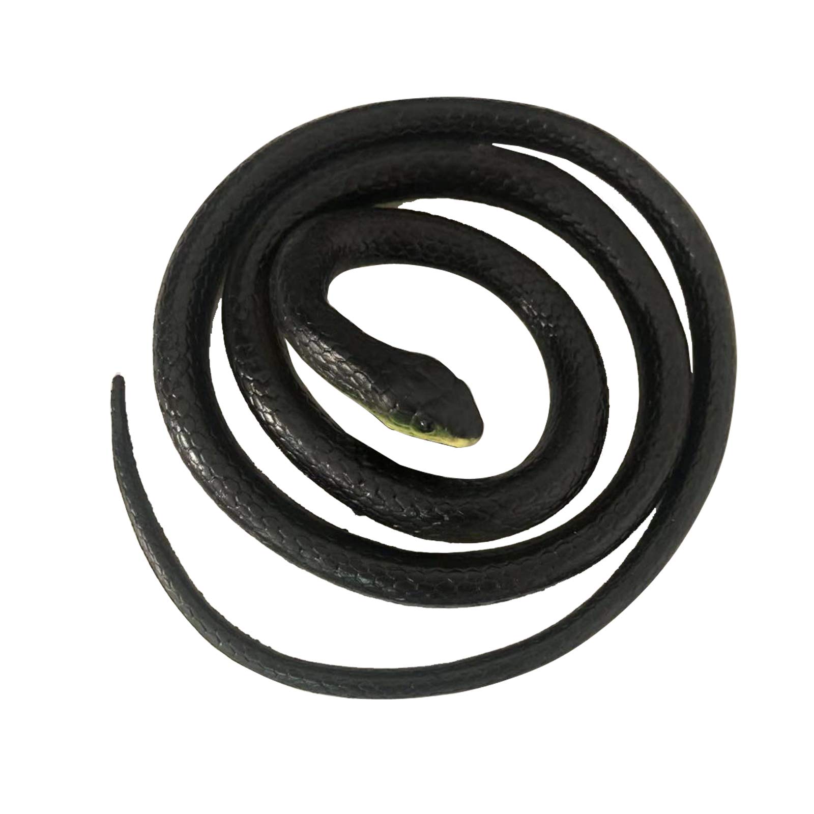Yoogeer 47 Inches Rubber Lifelike Snakes Scary Gag Gift Incredible Creatures Chain Snakes Rain Forest Snake Toys Wild Life Snakes