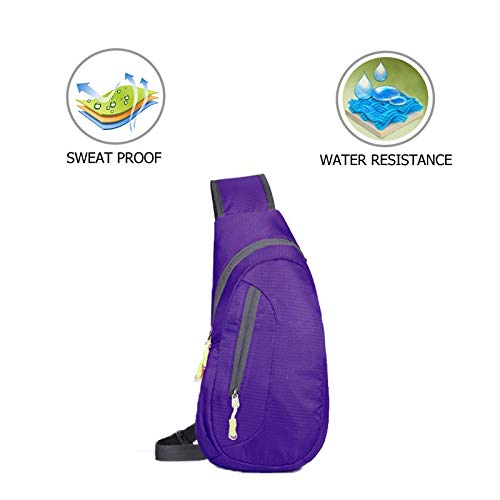 Sling Chest Bag Small Mini Cross Body Shoulder Backpacks with Adjustable Belt for Men Women Outdoors Travel Phone