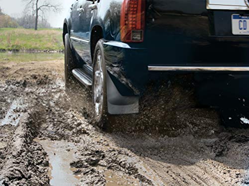 WeatherTech Custom No Drill Splash Guard MudFlaps for Ram Truck 1500, Ram 1500 - Front & Rear Set (110093-120093), Black