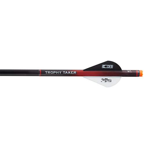 Trophy Taker Shrink Fletch - Red Tube / 2 White & 1 Black Blazer Vanes