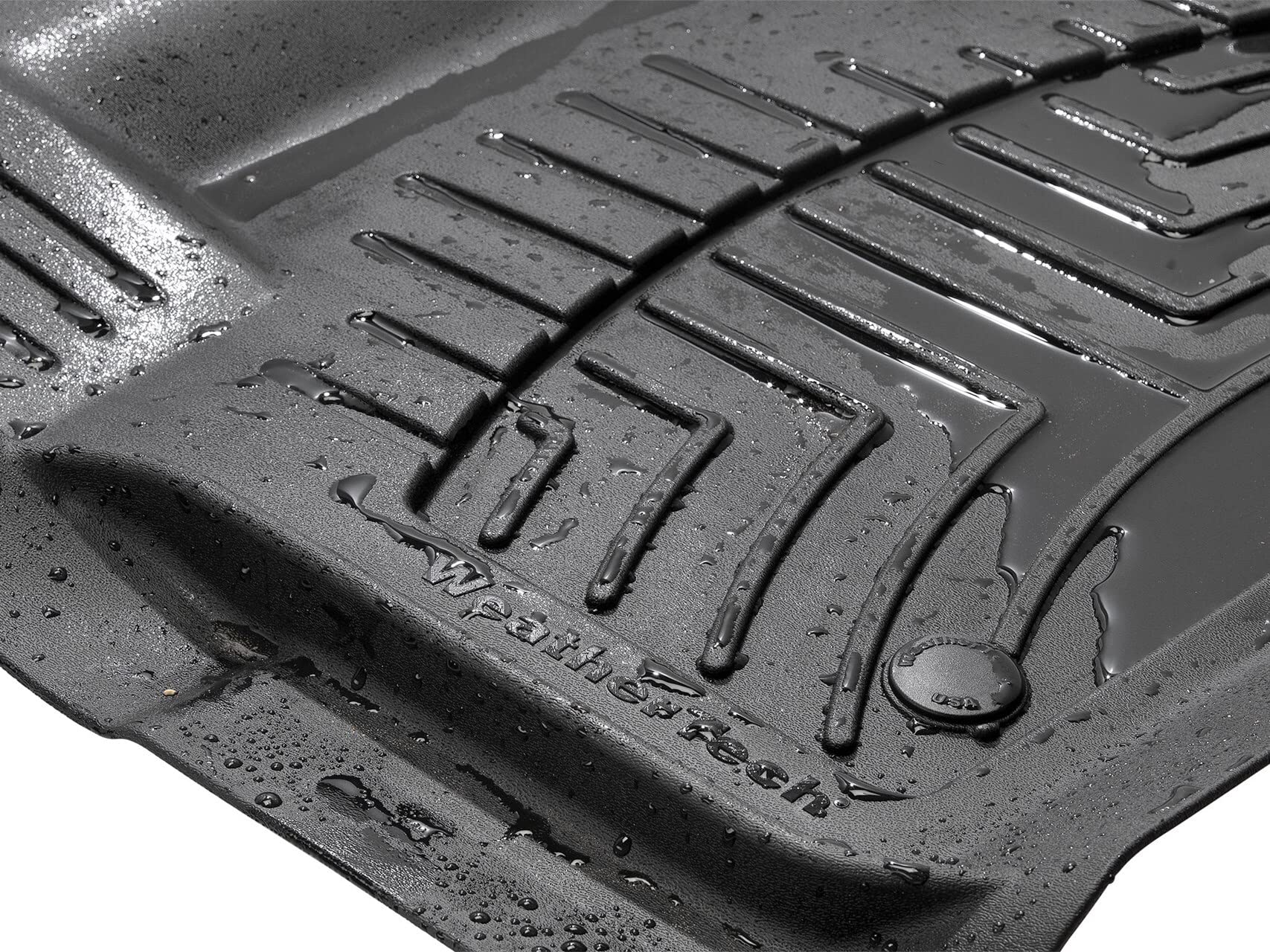 WeatherTech FloorLiner HP Custom Fit Floor Mats for Mazda CX-5-1st & 2nd Row (4411871IM-444192IM), Black