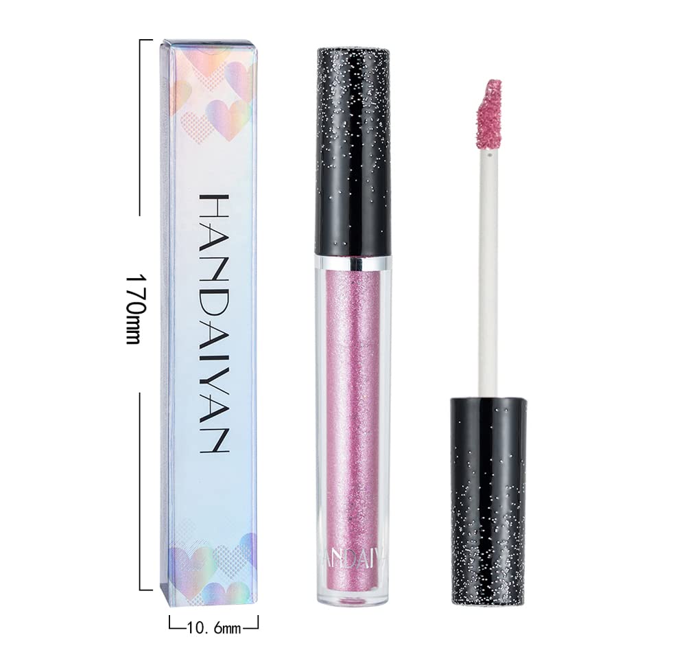 Sliver Gray Glitter Liquid Eyeshadow Stick, Metallic Shimmer High Pigmented Eyeshadow Gel Stick Shiny Glitter Eyeshadow Tube Long-lasting Waterproof Quick Drying Eyeshadow, Creates Smokey Eye Makeup & Multi-dimensional Eye Makeup (Sliver Gray)