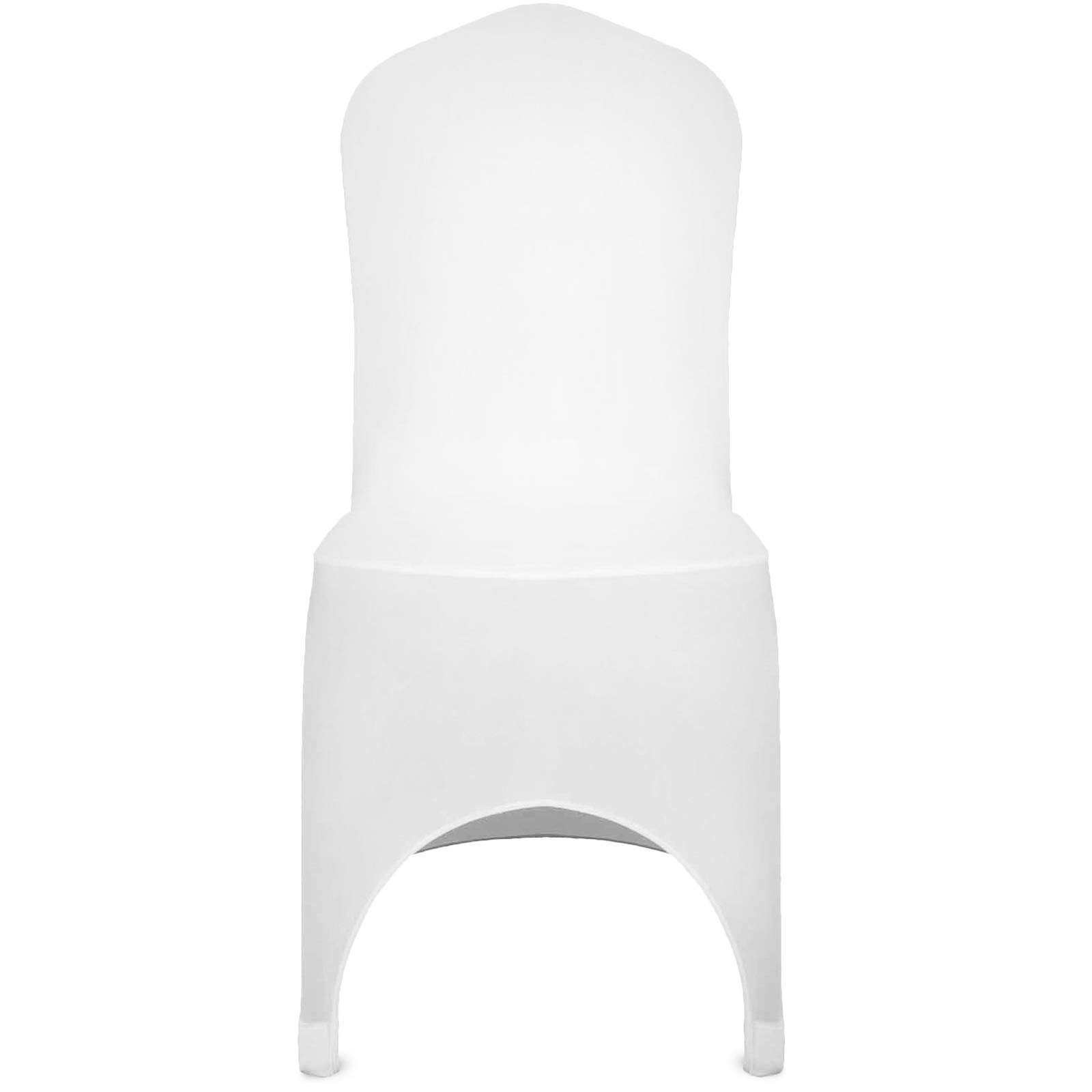 VEVOR 100 Pcs White Chair Covers Polyester Spandex Chair Cover Stretch Slipcovers for Wedding Party Dining Banquet Chair Decoration Covers