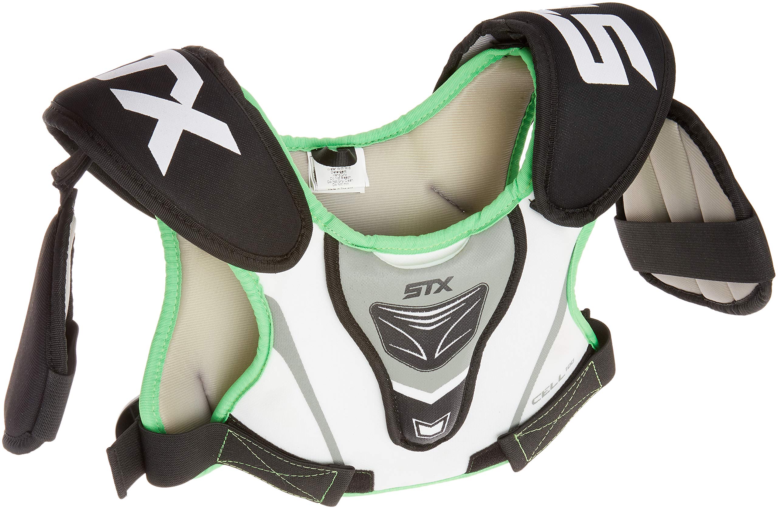 STX Lacrosse Cell 100 Youth Boy's Lacrosse Shoulder Pad, Xsmall , white