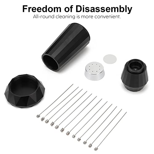 WDT Espresso Tools,Espresso Coffee Stirrer, 8x 0.6mm 304 Stainless Steel Needles Installed with 4 Extra needles for Espresso Stirrer Replacement