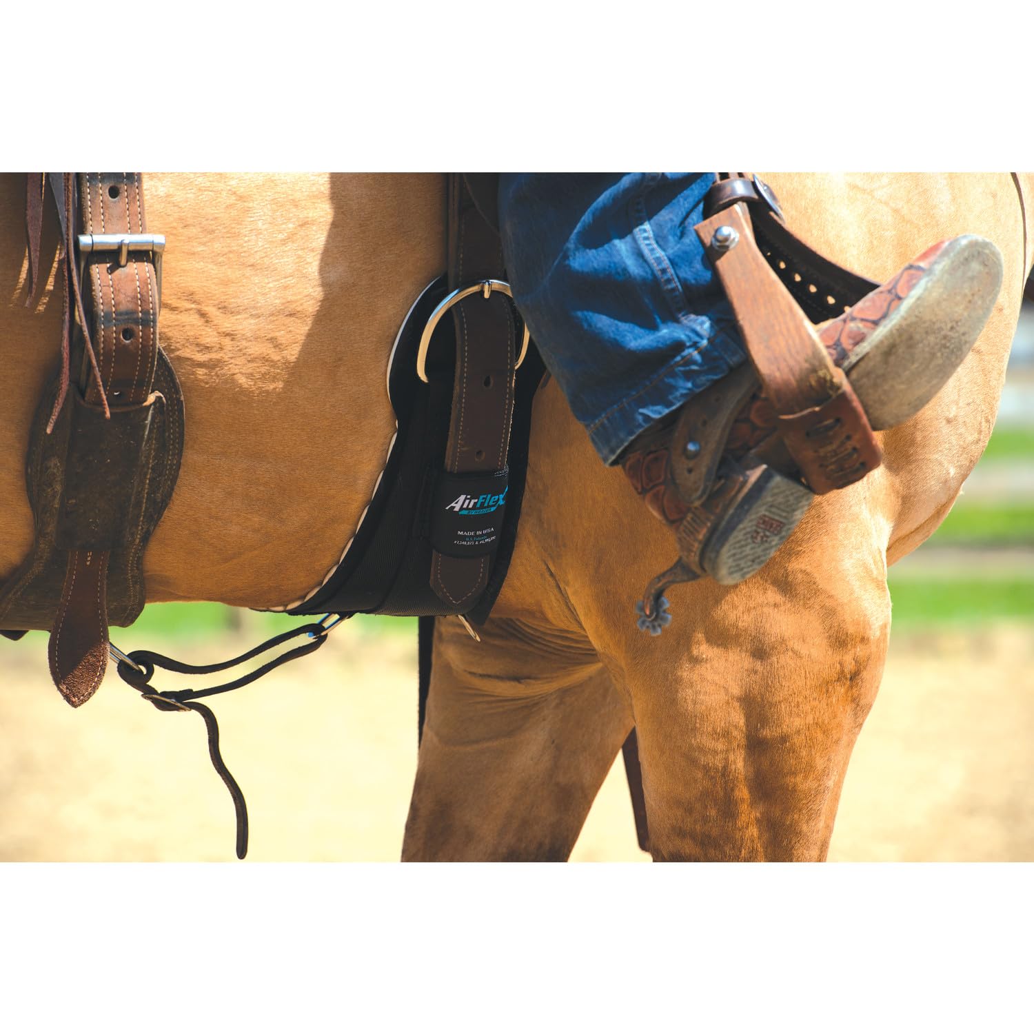 Weaver Leather AirFlex Roper Cinch , Black , 34"