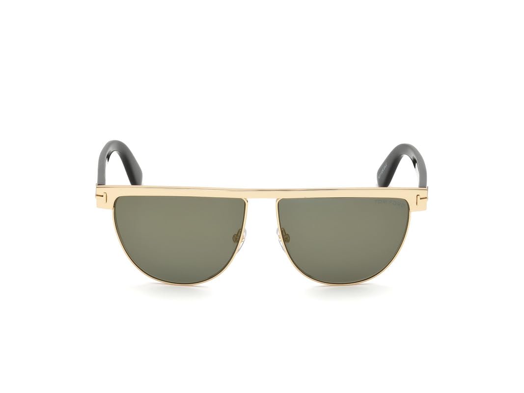 Tom Ford Oval Sunglasses TF570 Stephanie-02 28C Gold/Black 60mm FT0570