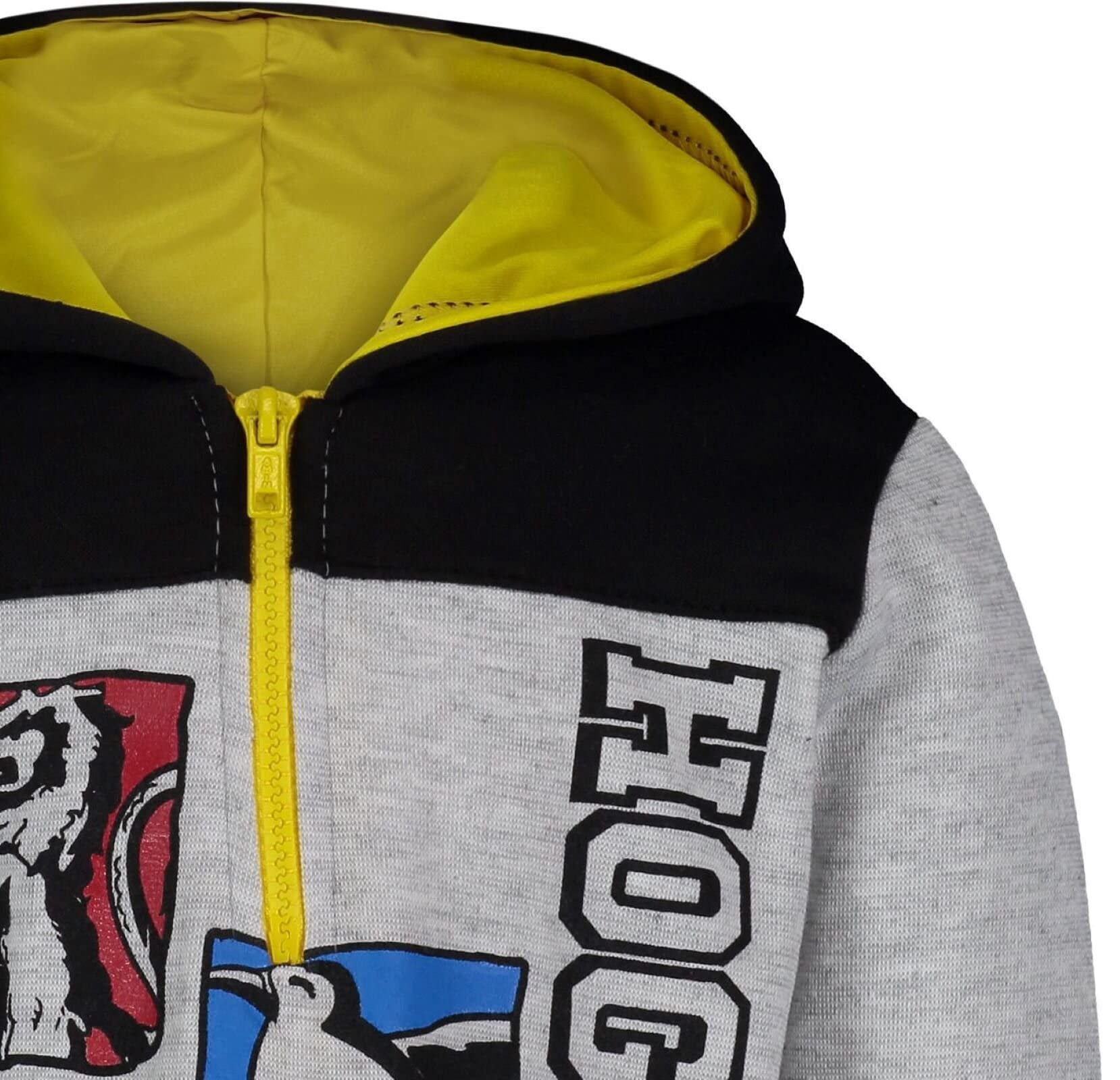 WARNER BROS Harry Potter Toddler Boys Fleece Half Zip Hoodie Gray 3T
