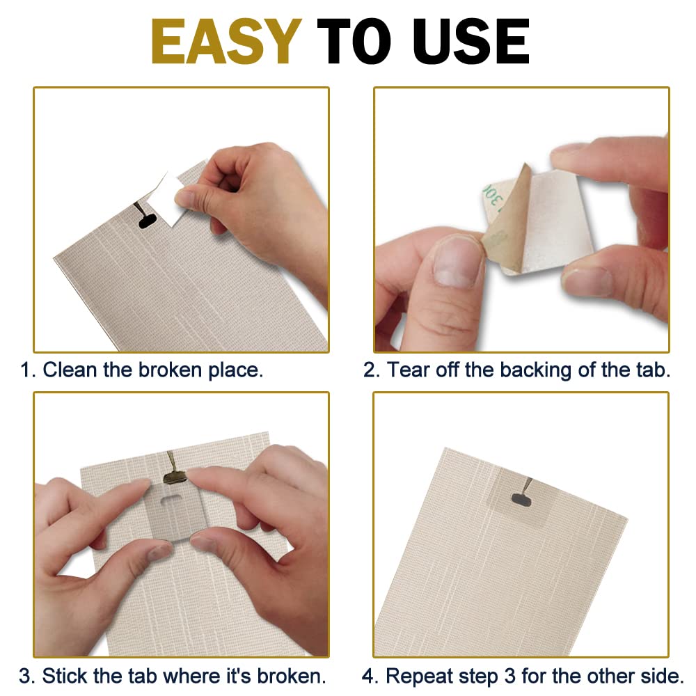 Vertical Blind Repair Tabs/Blind Fixer Tabs/Verticle Blind Repair Kit for Vertical Blinds Replacement Slats(40pcs)