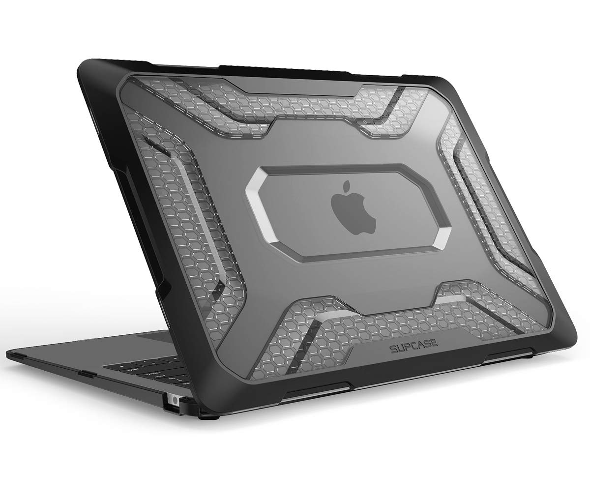 SUPCASE [Unicorn Beetle Series] Case for MacBook Air 13 Inch A1932 / A2179 / A2337 M1, Rubberized TPU Bumper Protective Cover for MacBook Air 13 Inch with Touch ID and Retina Display (Black/Frost)