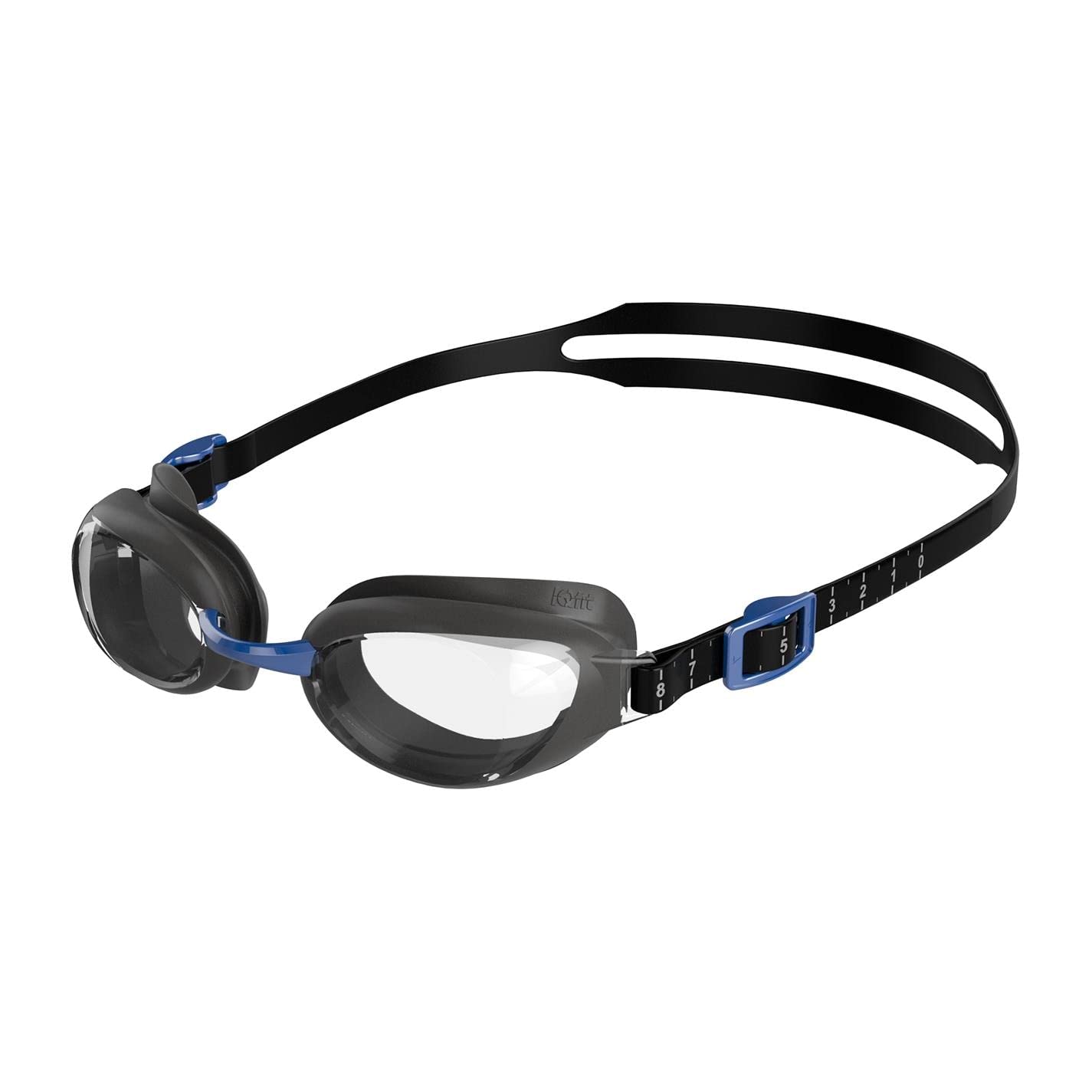 Speedo Aquapure Adult Goggles, Navy/Grey, One Size