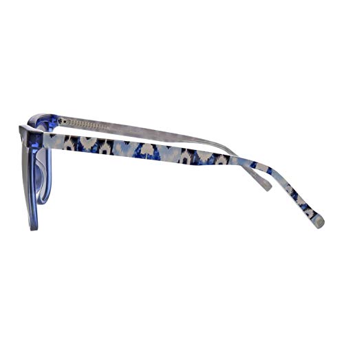Vera Bradley Women's Shayne Polarized Square Sunglasses, Ikat Island, 57