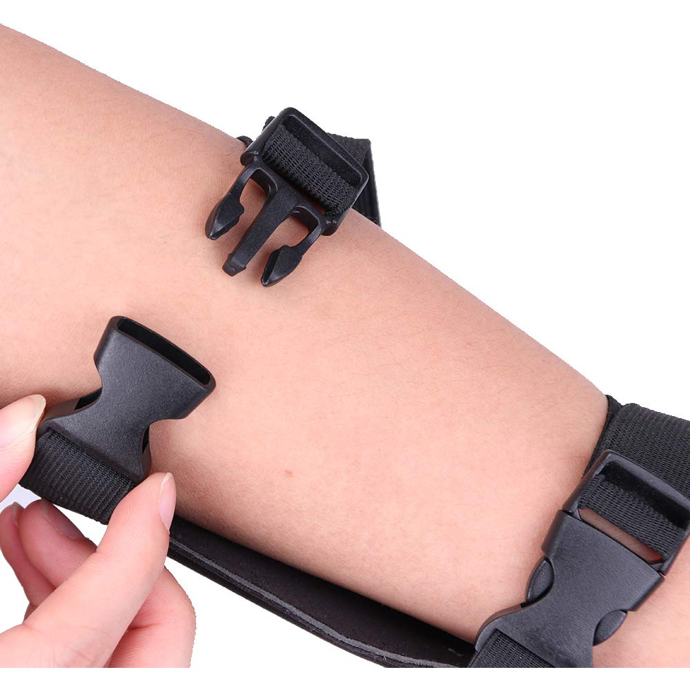 XTACER 9" Unisex Archery Arm Guard for Right or Left Hand (Black, 9-Inch)