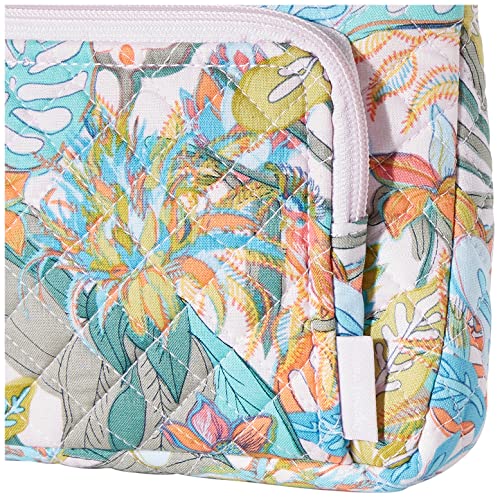 Vera Bradley Women's Cotton Little Hipster Crossbody Purse With RFID Protection, Rain Forest Canopy - Recycled Cotton, One Size