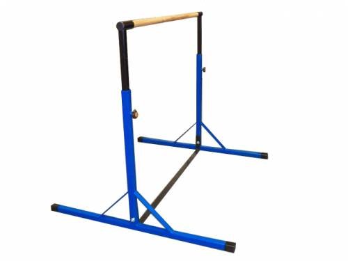 Team Sports Gymnastics Horizontal High Bar -Blue Paint, 100 lbs. Weight Limit (mat not included)