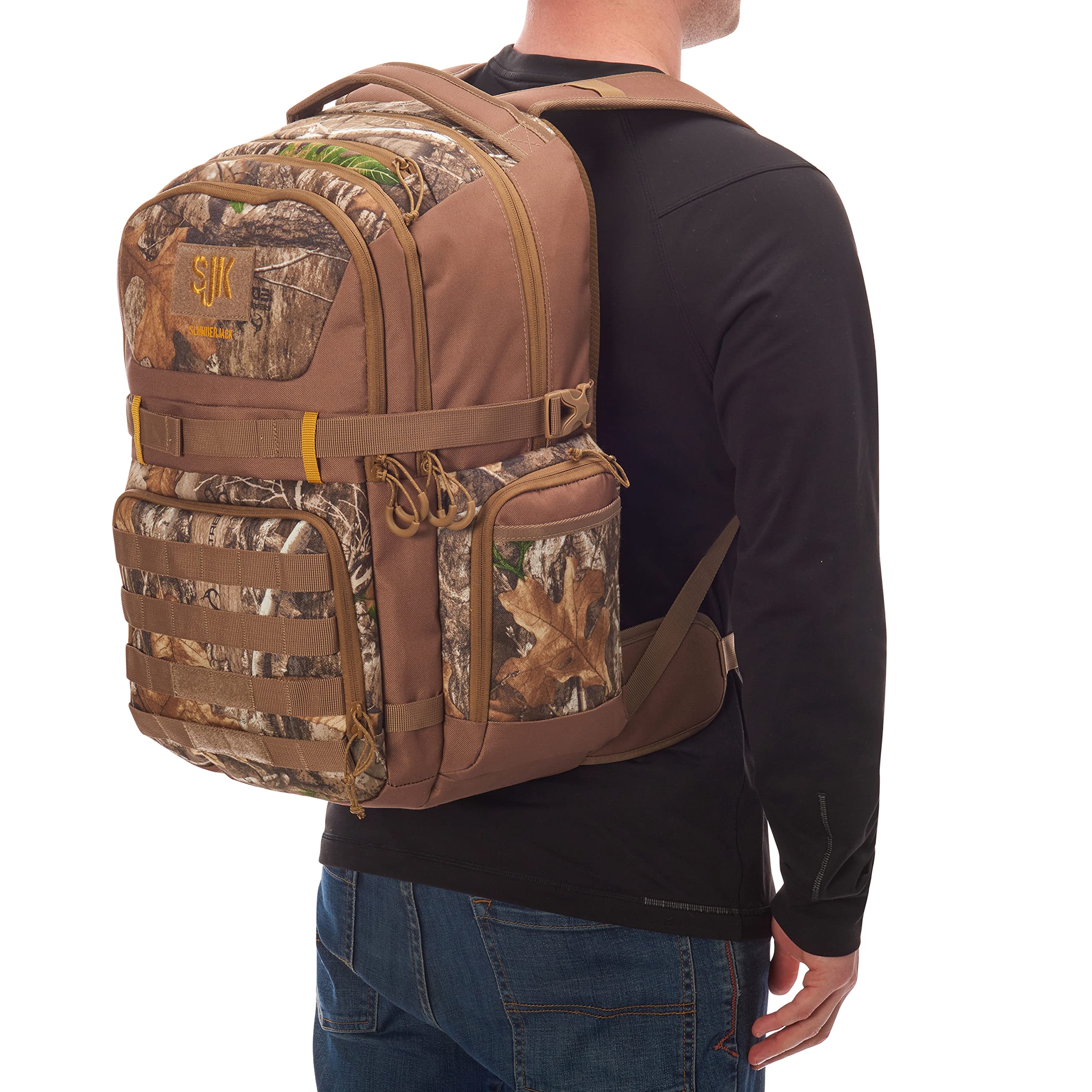 Slumberjack SJK Deadwood 30L Backpack with Expandable Pockets Air-Mesh Panels Hydration Compatible Backpack for Men and Women