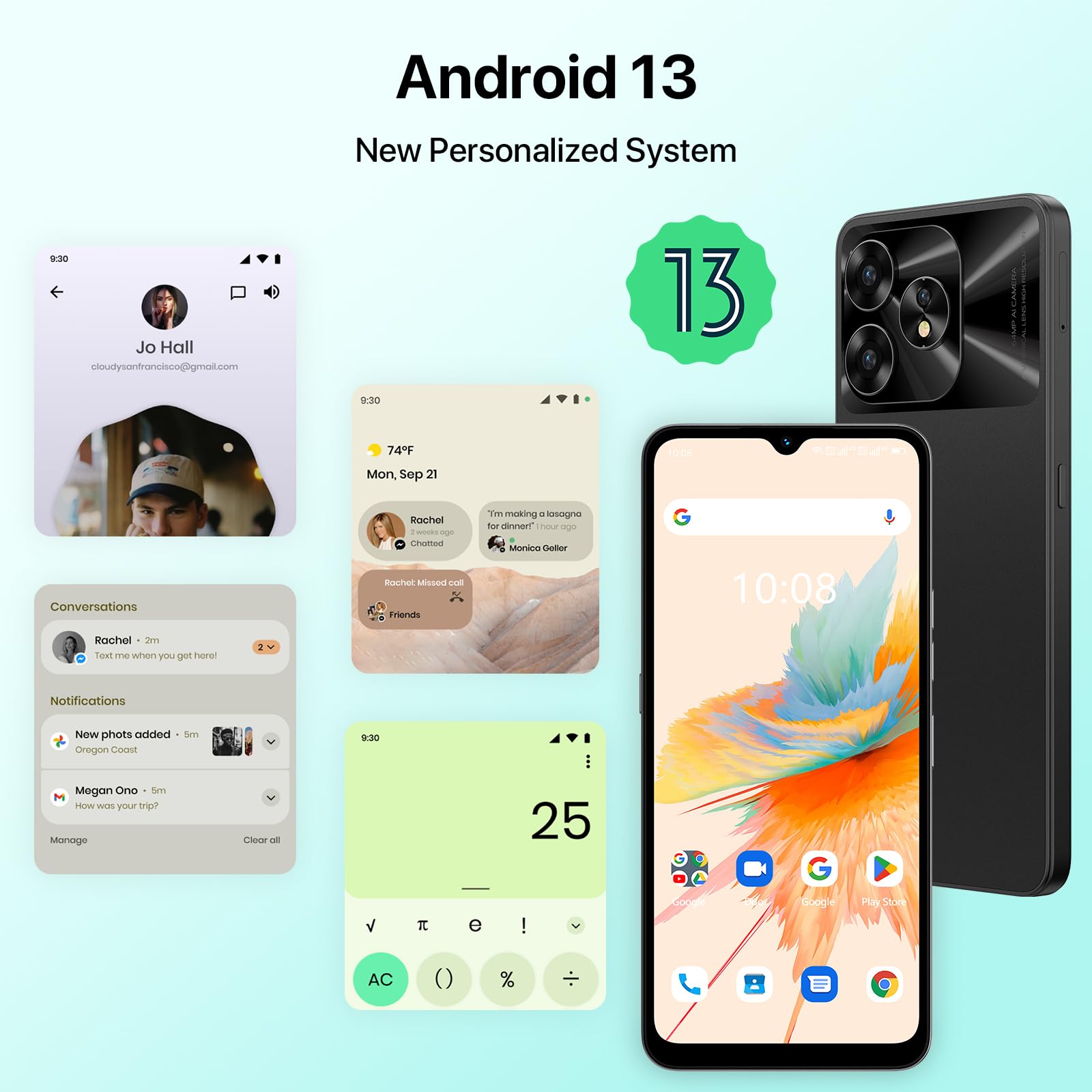 UMIDIGI A15 Unlocked Cell Phone|8+256GB Android 13 Smart Phone|6.7inch with NFC |64MP Camera|5000mAh Battery|20W Fast Charging