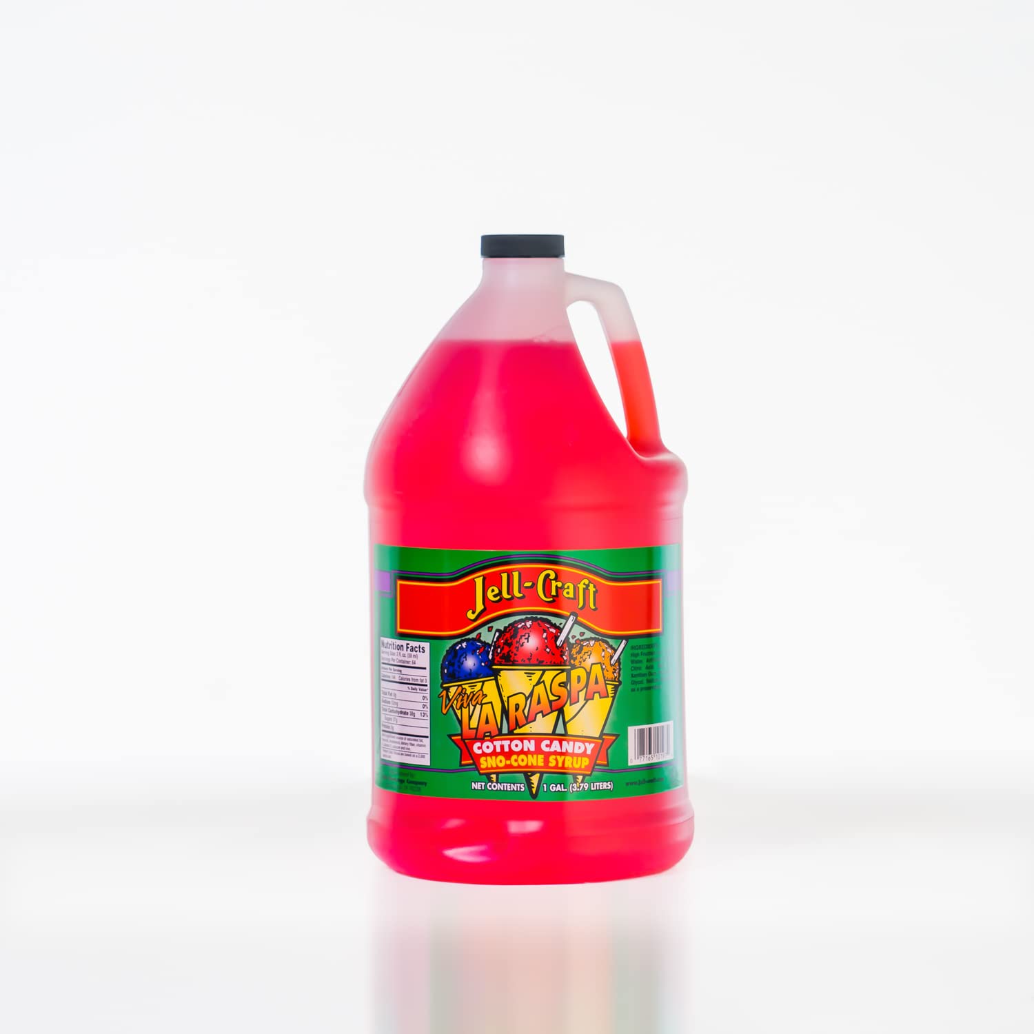 Snow Cone Syrup Shaved Ice - Cotton Candy Flavor,coffee, icee slushie, soda, flavored syrups for drinks 1 Gallon Jug 15680-Cotton Candy-NPF