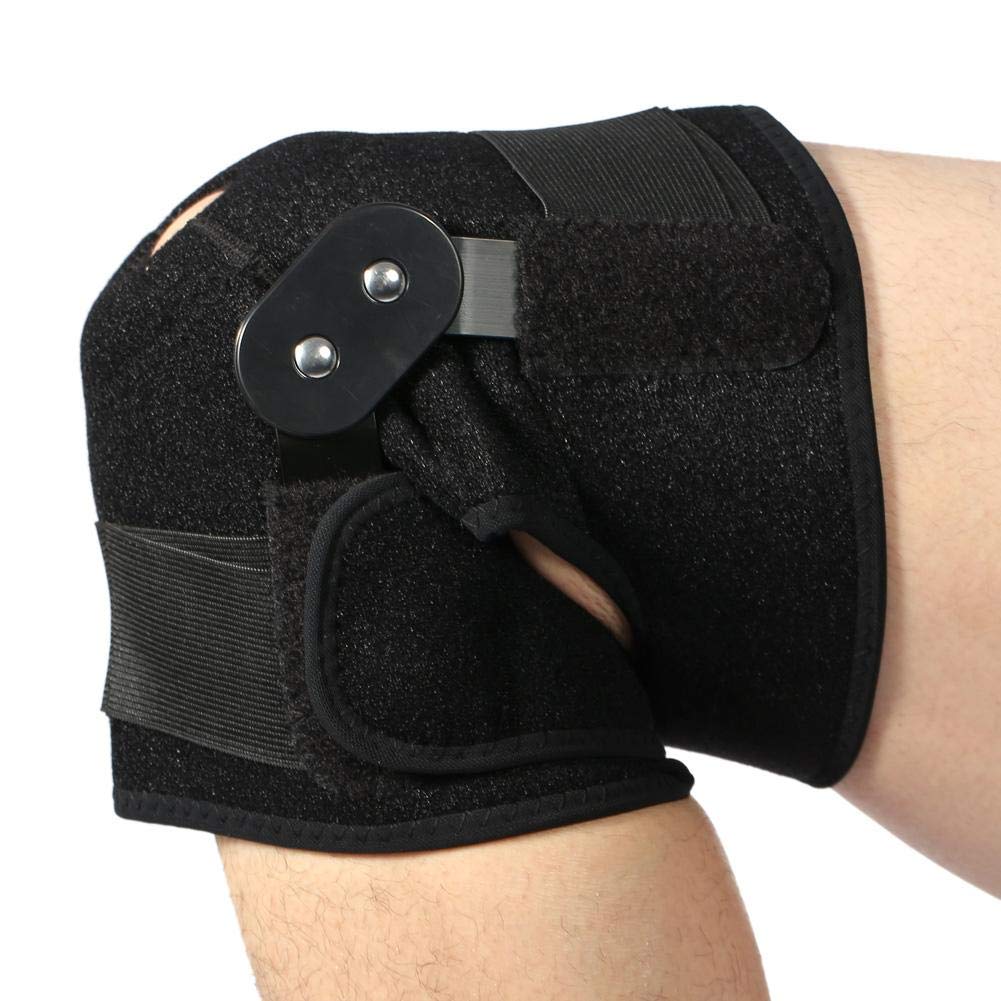 Ymiko Adjustable Sports Knee Support Brace, Leg Protector Compression Sleeves Neoprene for Arthritis, Joint Pain Relief, Injury Recovery(Black)