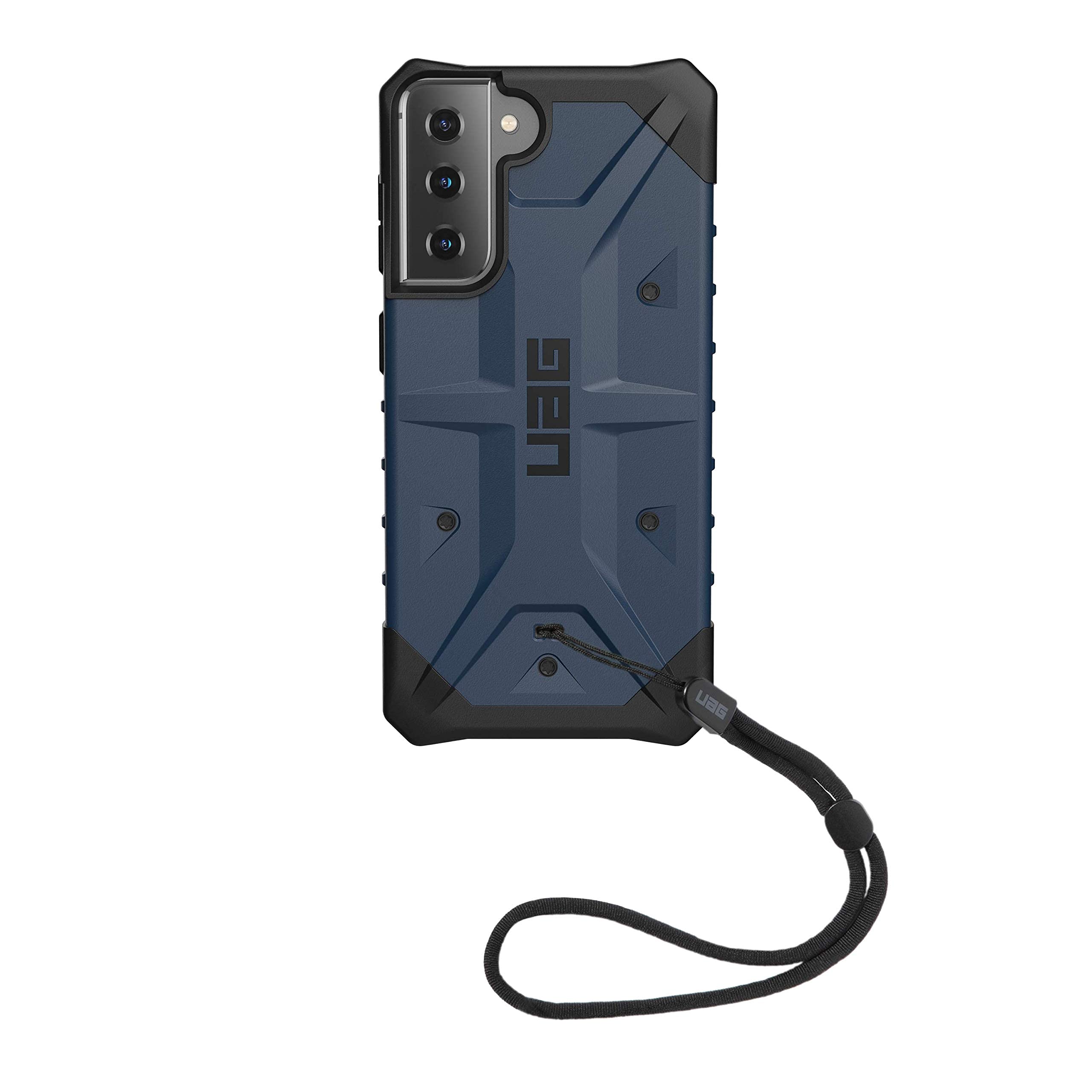 UAG Samsung Galaxy S21 Plus 5G Case [6.7-inch screen], Pathfinder Mallard + Paracord Lanyard Adjustable Wrist Strap, Black