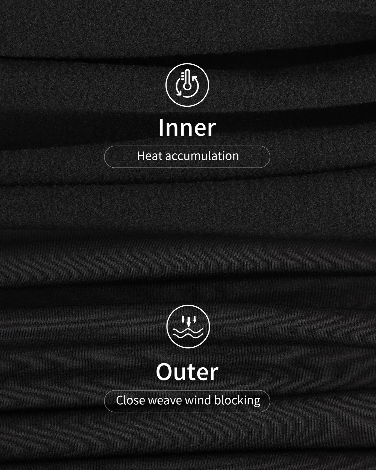 WEERTI Thermal Underwear for Women Long Johns Women with Fleece Lined, Base Layer Women Cold Weather Top Bottom(Black M)