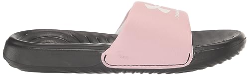Under Armour Girls' Ansa Fixed Strap, (004) Black/Prime Pink/White, 4, US