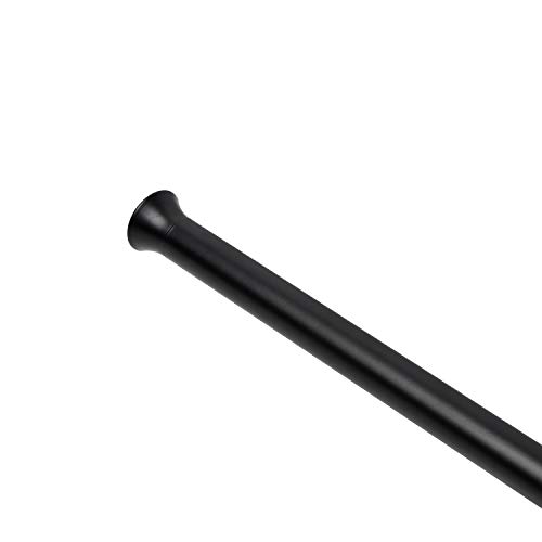 Umbra Chroma Tension Rod β Adjustable Tension Curtain Rod for Curtains and Sheer Curtains, 54 to 90 Inches, Black