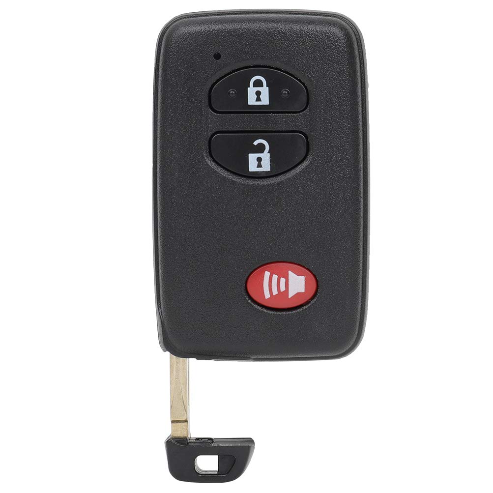 ZENITHIKE Replacement Keyless Entry for Smart Proximity Remote Key Fob 3-buts Key Uncut Blade Replacement for Toyota 4Runner/for Scion tC/Prius/Venza HYQ14ACX 89904-47230 89904-47370 Set of 2