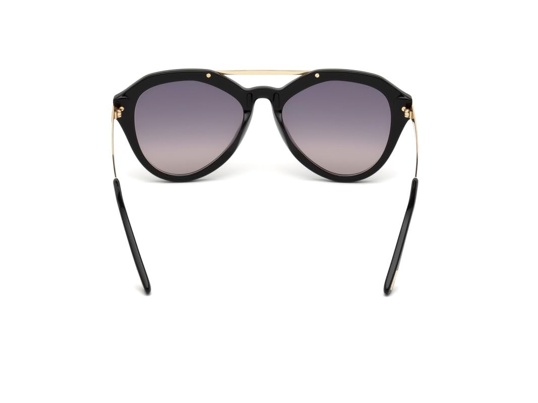 Tom Ford Butterfly Sunglasses TF576 Lisa-02 01B Black/Gold 54mm FT0576