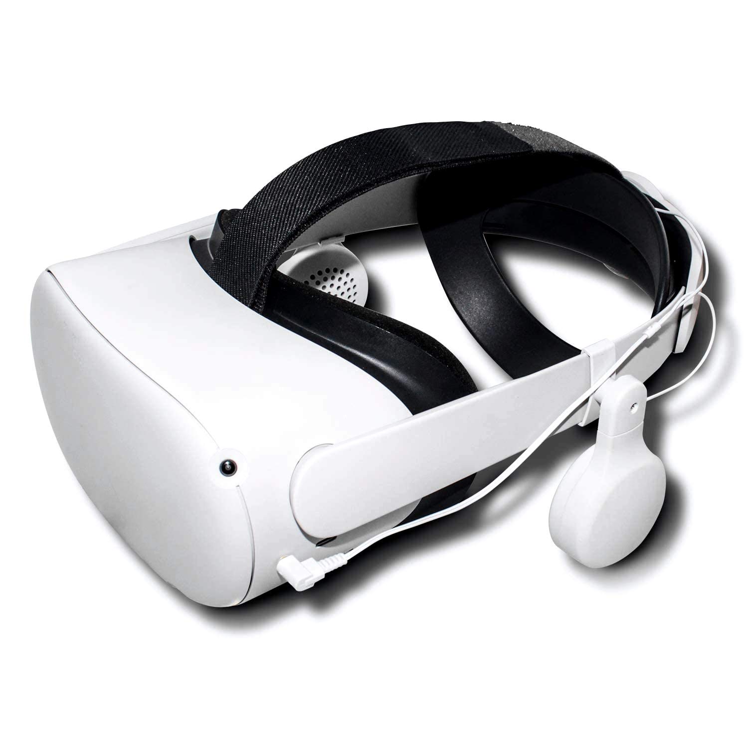 VR Gaming Headphone 360° Rotatable Up and Down Telescopic Adjustable Stereo Immersive Headphone Headband for Quest 2 VR Headset